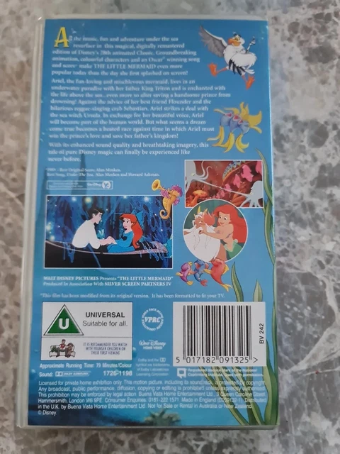THE LITTLE MERMAID 1 & 2 VHS Tape Walt Disney Vintage Retro £12.99 - PicClick UK