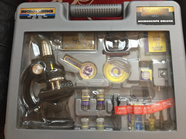 BOXED MICRO-SCIENCE ZOOM power deluxe microscope set EUR 8,17 - PicClick IT