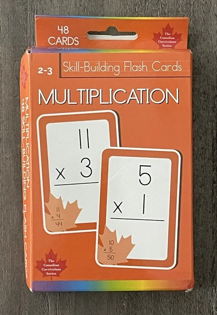 48 MULTIPLICATION FLASH Cards For 2nd, 3rd & 4th Grade Teaching ...