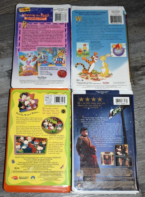 Vhs Lot Rugrats Winnie The Pooh Spookable Pooh Many Adventures Miracle 34 Street 2138