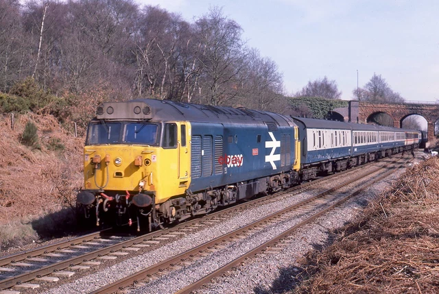 ORIGINAL 35MM SLIDE BR class 50 no.50030 at Kenilworth +rights for use ...