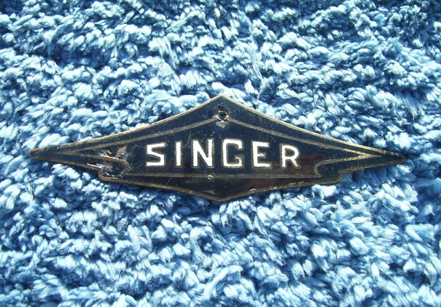 VINTAGE 1930S SINGER MOTORS CAR RADIATOR BADGE ~ PRE WAR LE MANS/SIX ...