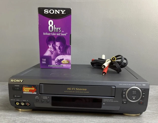 SONY VCR 4-HEAD Hi-Fi Stereo VHS Video Cassette Player Recorder Lot SLV ...