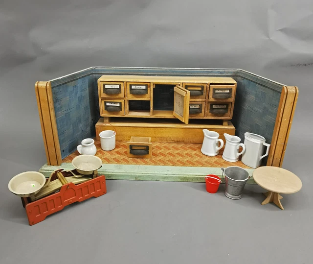 OLD MERCHANT SHOP shop with accessories 1930s 9110025-d £138.66 ...