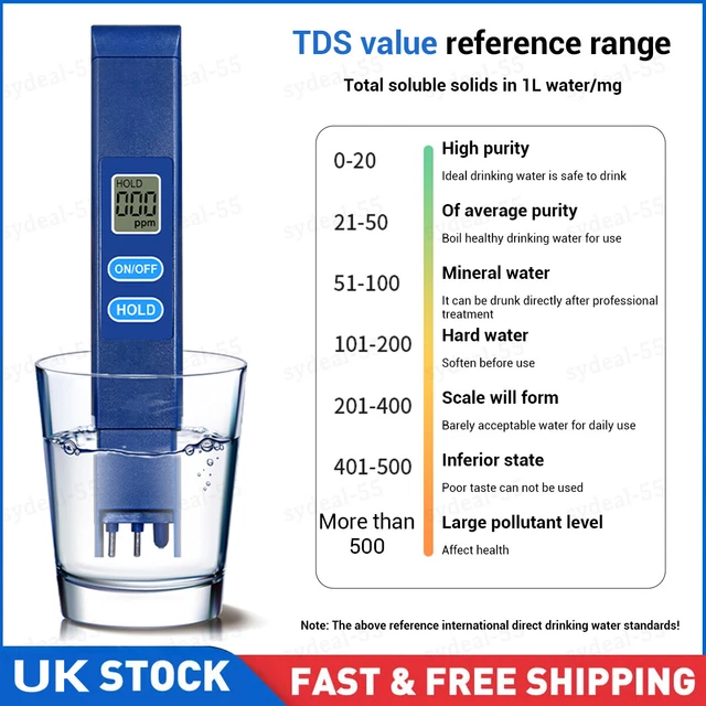 TDS DIGITAL WATER Quality Tester TDS Meter Water Test Pen For Water ...