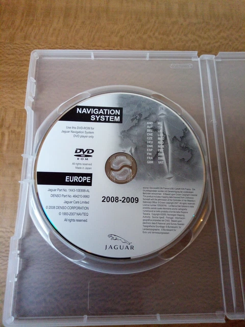 JAGUAR XJ SAT NAV NAVIGATION SYSTEM DVD Rom 2008-2009 Europe £19.99 ...