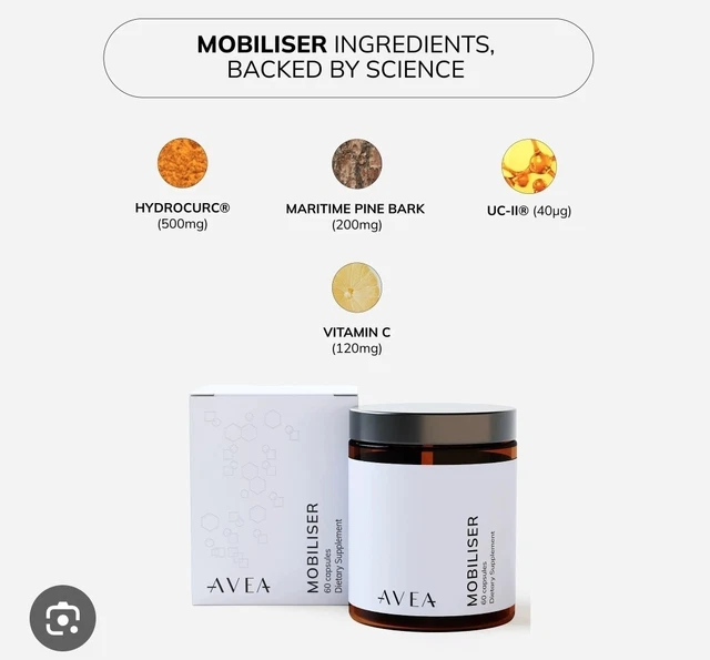 AVEA MOBILISER DIETRY Supplement 60 Capsules Longevity For Joints ...