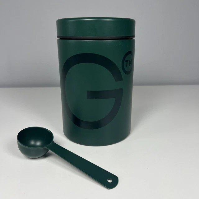 ATHLETIC GREENS AG1 Canister And Spoon Daily Supplement Metal Container ...