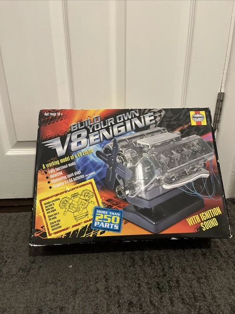 HAYNES DIY BUILD YOUR OWN V8 ENGINE KIT MODEL LIGHT & SOUND. BNIB 250 ...