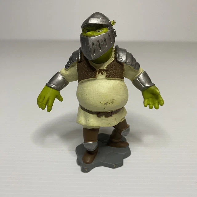 SHREK 2 MOVIE ‘Shrek With Armour’ 9cm Figure PVC Toy (2007) Pre-Owned ...
