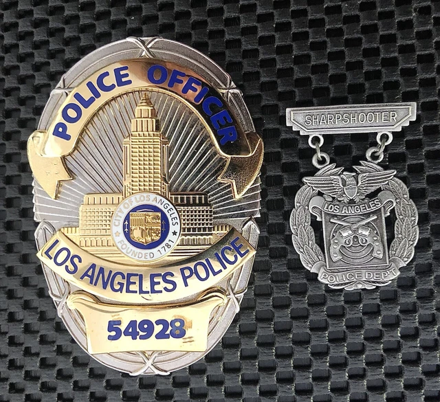 LAPD. BADGE D’Officier De Police De Los Angeles. Médaille De Tir. Patch EUR 195,00 - PicClick FR