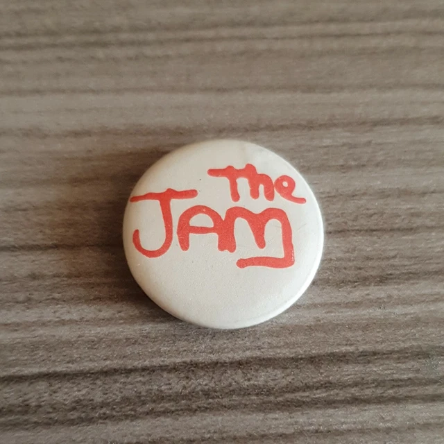 ORIGINAL 1970S/80S THE Jam Badge 25mm The Jam Tour Badge Mods Punk Pin ...