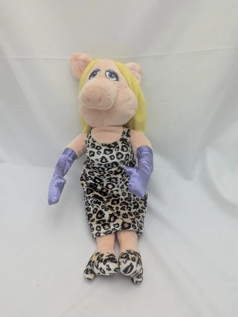 DISNEY MISS PIGGY in Leopard Print Dress 13” Soft Plush Toy POSH PAWS £ ...