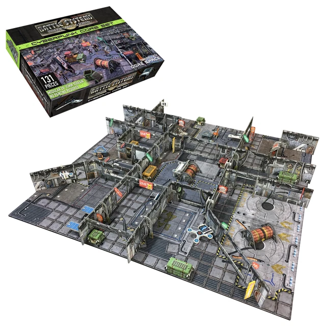 CYBERPUNK TERRAIN SET Warhammer 40k Necromunda Sci-fi Battle Systems ...