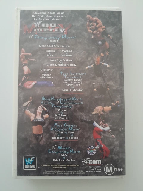 WWE WWF NO Mercy 1999 Wrestling Vhs Video EUR 12,21 - PicClick FR
