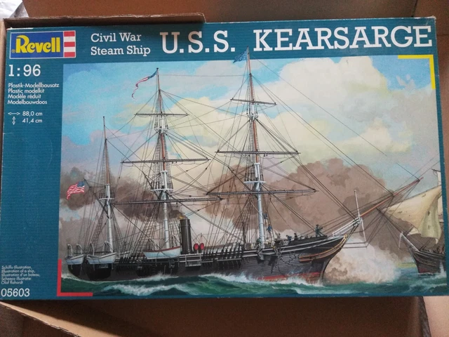 REVELL USS KEARSARGE Civil War Steam ship 1/96 £75.00 - PicClick UK