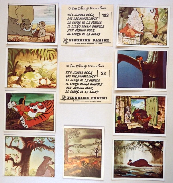 THE JUNGLE BOOK Panini Disney x11 stickers over 40 years old £2.99 ...
