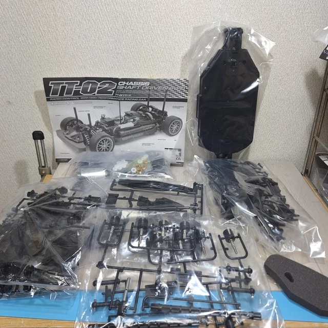 TAMIYA 1/10 TT02 RC Car Chassis Set Unassembled Kit Plastic Model £140. ...