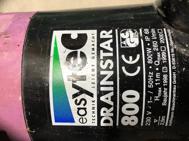 HOMA SCHMUTZWASSERPUMPE DRAINSTAR 800 Pumpe Tauchpumpe Baupumpe EUR 60,00 - PicClick DE