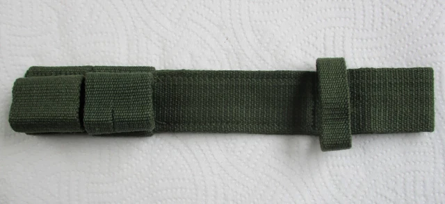 BRITISH ARMY:&1944 PATTERN WEB WAISTBELT FROG" (Jungle Webbing, 1946 ...