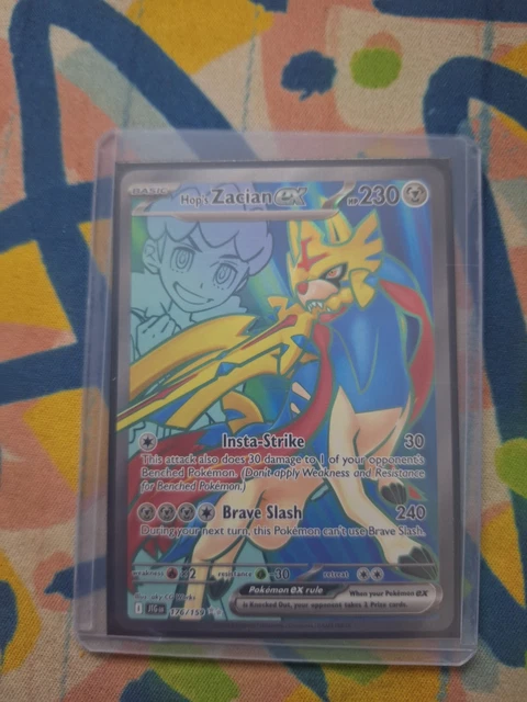 POKÉMON TCG JOURNEY Together Hops Zacian EX Full Art Card 176/159 £5.40 ...