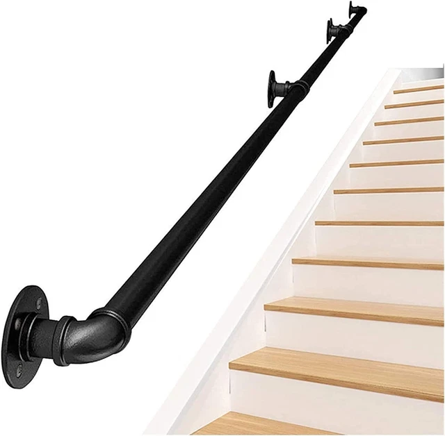 3M STEEL STAIR Handrail Rail Grab Bar Handle Balustrade Kit Staircase ...