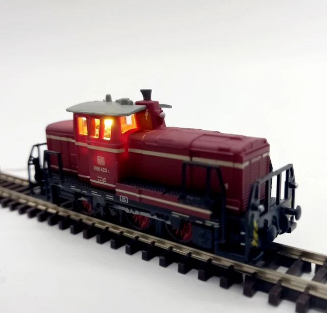 N GAUGE SCALE German DB Class V60 Diesel Goods Locomotive Model Railway ...
