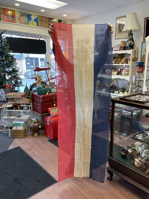 ANTIQUE WW1 OR WWII French Flag 68” Long / 25” Wide $465.00 - PicClick CA
