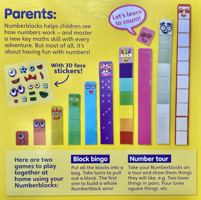 CBEEBIES NUMBERBLOCKS 1-10 Number Blocks Maths counting Special ...