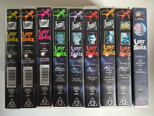 LOST IN SPACE VHS Bundle - 9x Tapes - Vol 1-7, 10 & 24 Sci-Fi VGC FREE ...