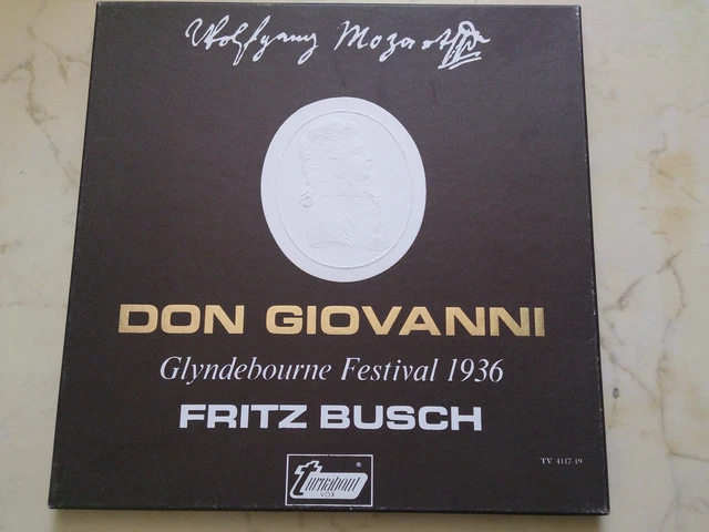 MOZART DON GIOVANNI Fritz Busch Glyndebourne Festival 1936 US Turnabout Mono NM EUR 50,42 ...