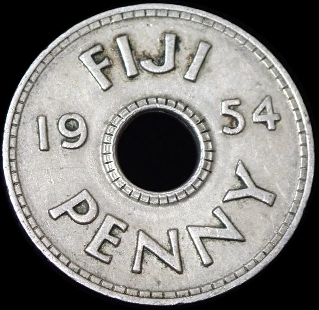 FIJI ONE PENNY 1954 Elizabeth II Coin WCA 7009 $9.54 - PicClick AU