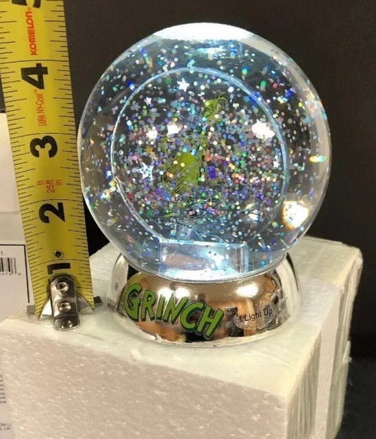 DISNEY WATER SNOW Globe Dazzler Dr Seuss THE GRINCH Dept 56 LIGHTED ...