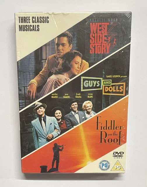 WEST SIDE STORY Guys & Dolls Fiddler on the Roof DVD Classic Musicals ...