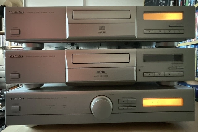 TECHNICS HIFI SA-E10 Tuner/Amplifier, RS-E10 Cassette Deck, SL-E10 CD + Remote £67.00 - PicClick UK