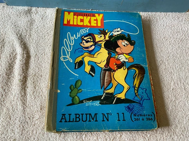 RELIURE ALBUM DE Mickey numéro 11 (n° 261 à 286) année 1958 livre ...