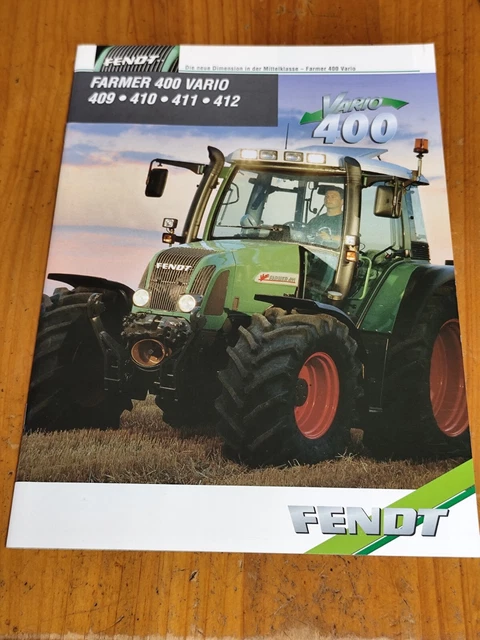 FENDT FARMER 400 Vario Traktor Tractor Brochure prospekt 35 EUR 14,90 - PicClick DE