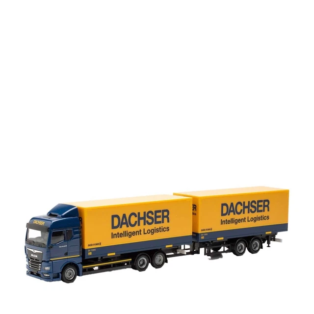 HERPA 1:87 MAN TGX GM Tandemwechselkoffer-Hängerzug "Dachser" 952965 ...