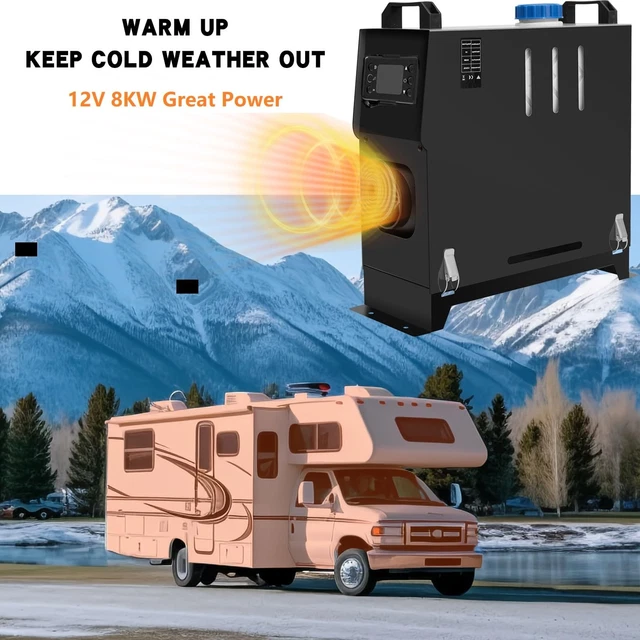 12V DIESEL ALL-IN-ONE 8KW Heater,Remote Control Fast Heating,Low Noise ...