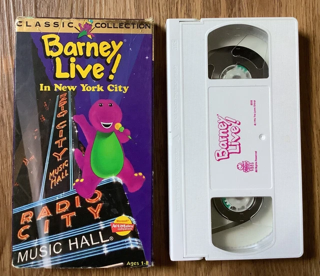 BARNEY LIVE IN New York City VHS 1994 collection classique vintage EUR ...