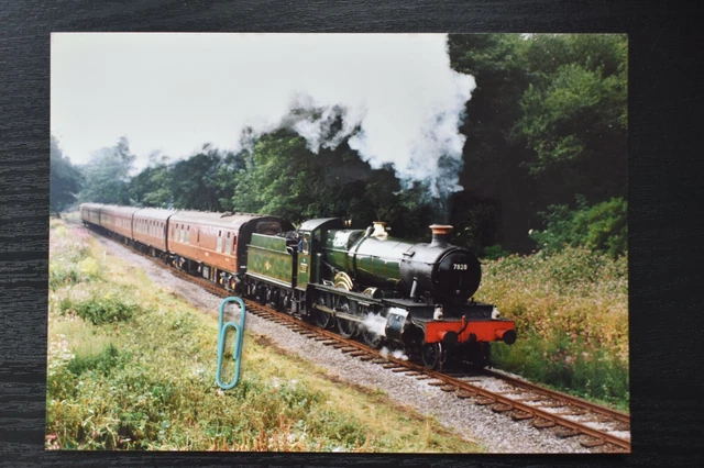 TRAIN PHOTOGRAPH OF Railway Steam Locomotive No 7828 Odney Manor (E46 ...