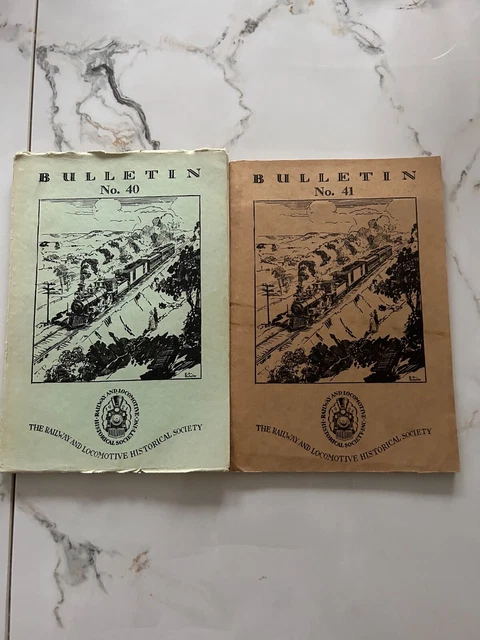 RARE THE RAILWAY and Locomotive Historical Society Bulletins 40 & 41 ...