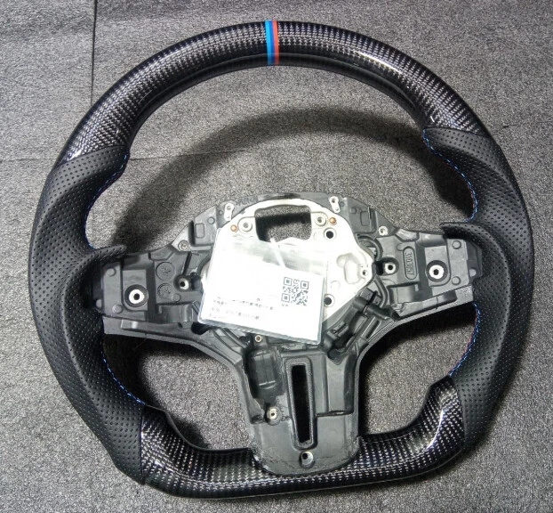VOLANT SPORT EN fibre de carbone véritable compatible avec BMW G20 G30 ...