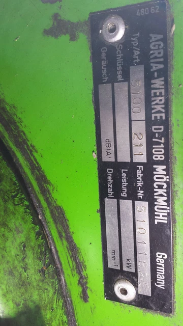 TEILE VON BALKENMÄHER Wiesenmäher Einachser Agria 5100 211 EUR 88,00 ...