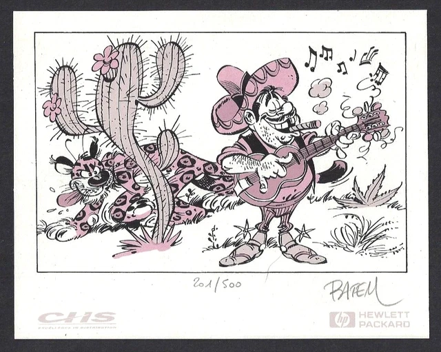 BATEM - LE MARSUPILAMI (hp) (SERIGRAPHIE N°/Signé) NEUF EUR 18,00 ...