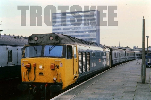 35MM SLIDE BR British Railways Diesel Loco Class 50 50034 1985 Original ...