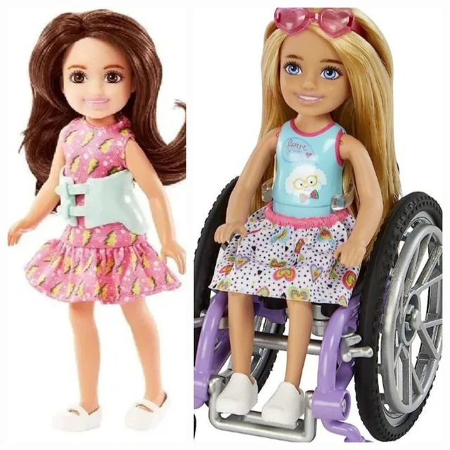 ACCESSOIRES POUR FAUTEUIL roulant et scoliose handicap Barbie Chelsea ...