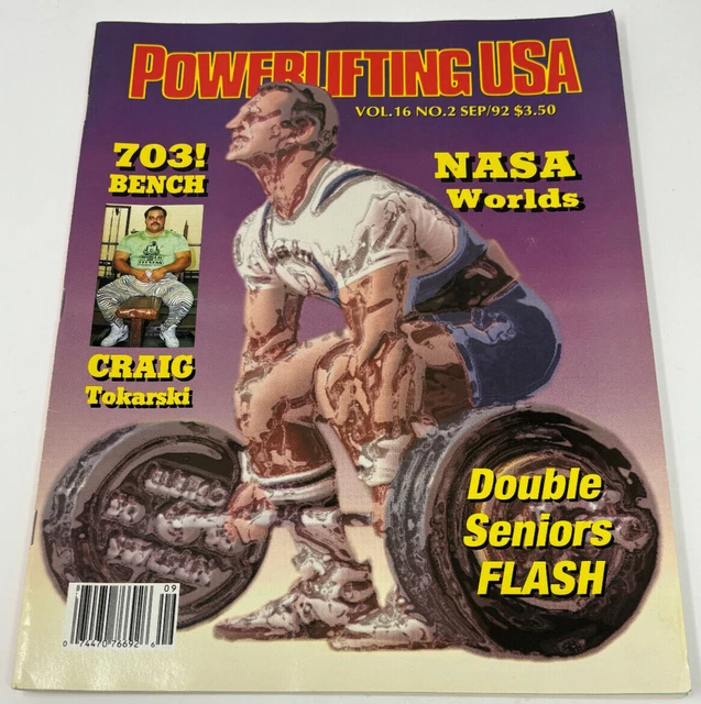 POWERLIFTING USA MAGAZINE Sept 1992 Vol 16 Issue 2 Weightlifting Craig ...