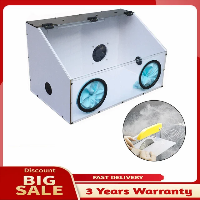 DUST BOX ENCLOSED Electric Grinding Table Polisher Dust Box Acrylic ...
