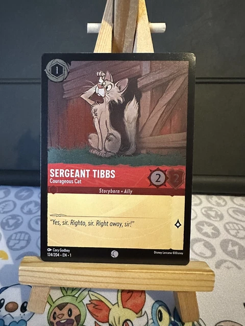 DISNEY LORCANA - Sergeant Tibbs Courageous Cat - Reverse Foil - 124/204 ...